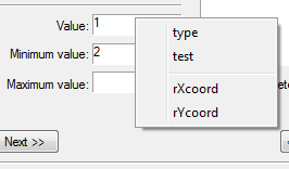 Calculation of parameters