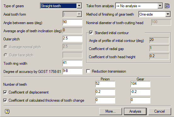 Geometric Calculation of Bevel Gearing
