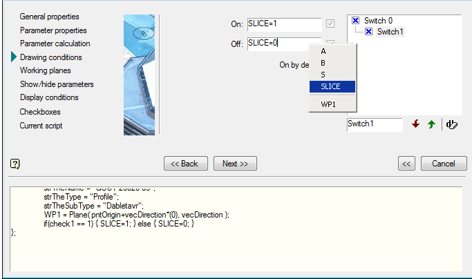 Conditions rendering